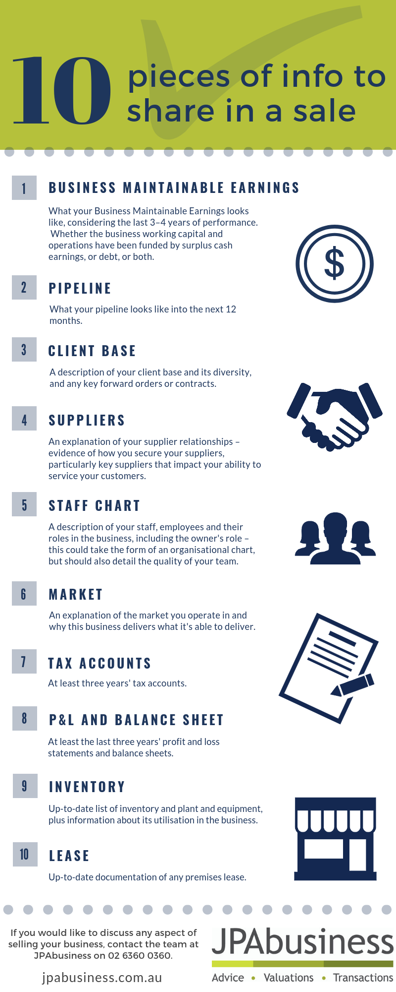 What info should I share when selling? [infographic]
