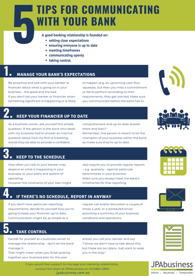 How to build a strong banking relationship [cheat sheet]