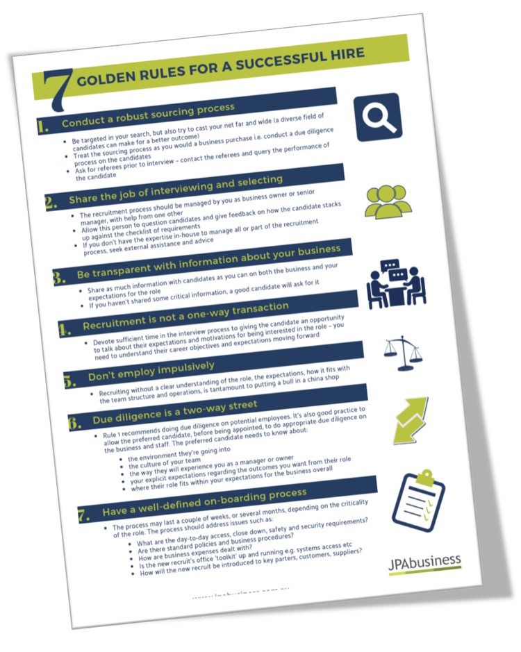 7 golden rules for a successful hire [video and cheat sheet]