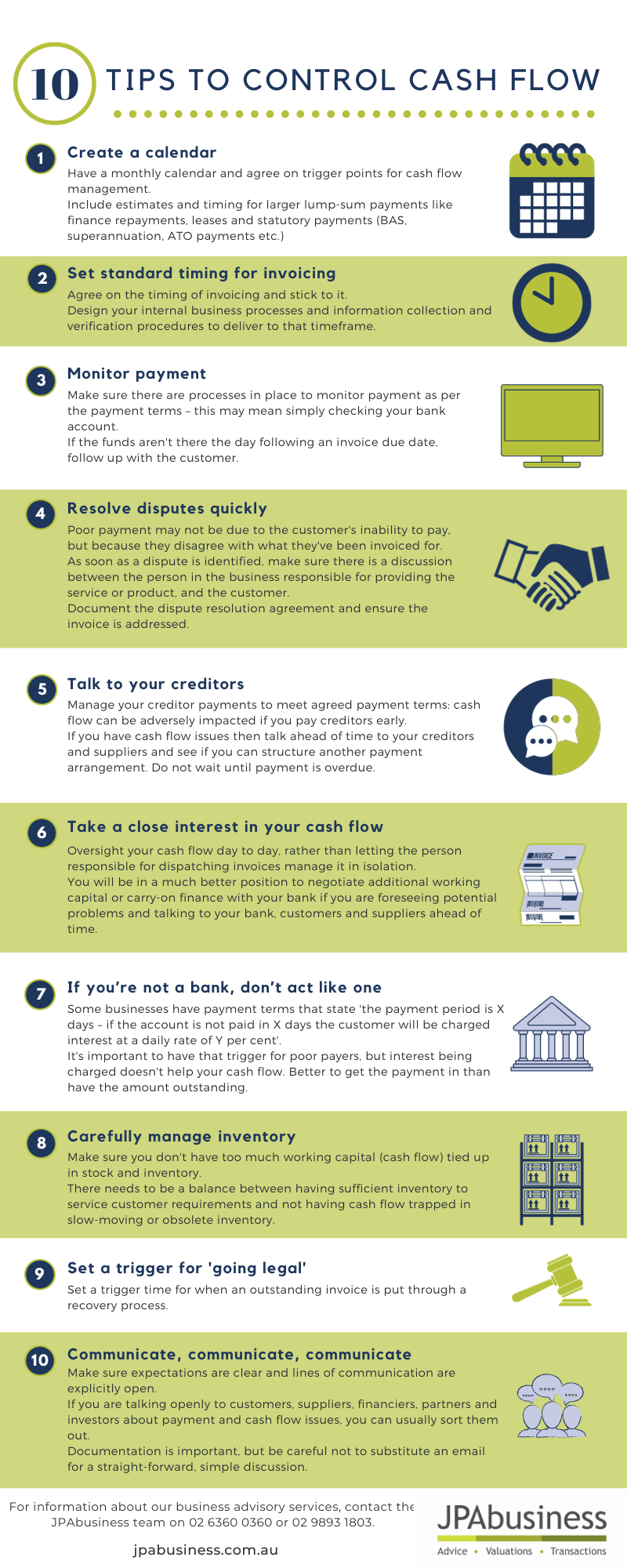 10 tips for managing your cash flow