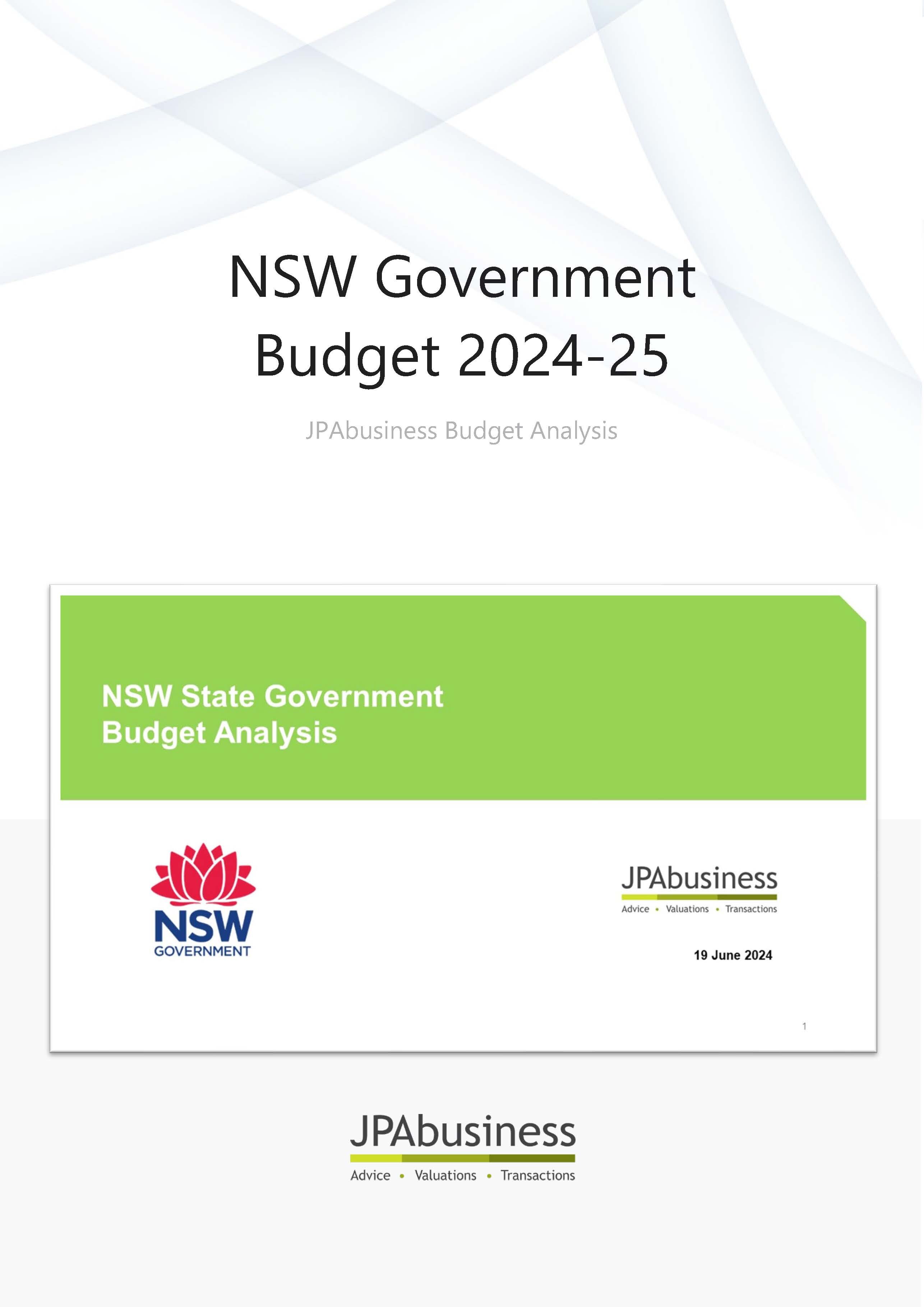 What does the NSW budget mean for your business?